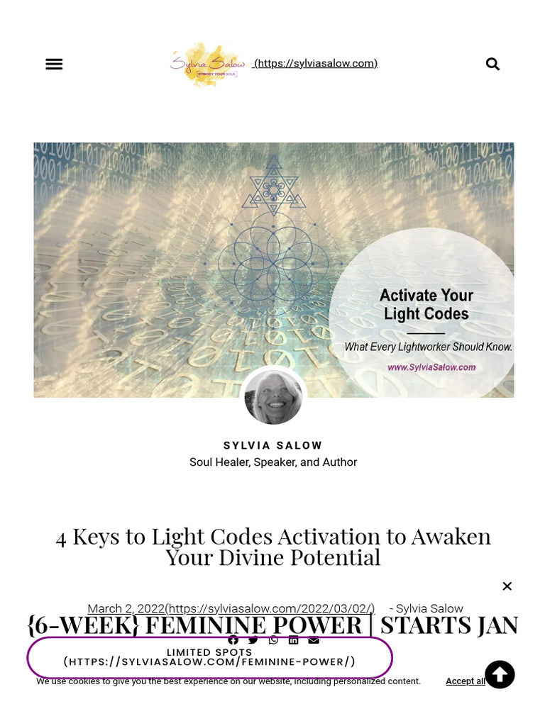 4 Keys To Light Codes Activation To Awaken Your Divine Potential | PDF ...
