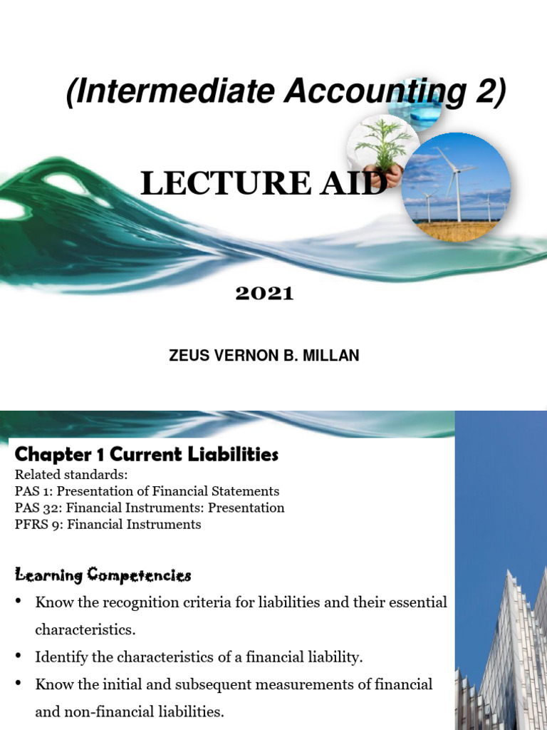 Chapter 1 Current Liabilities Pdf Financial Statement Private Law
