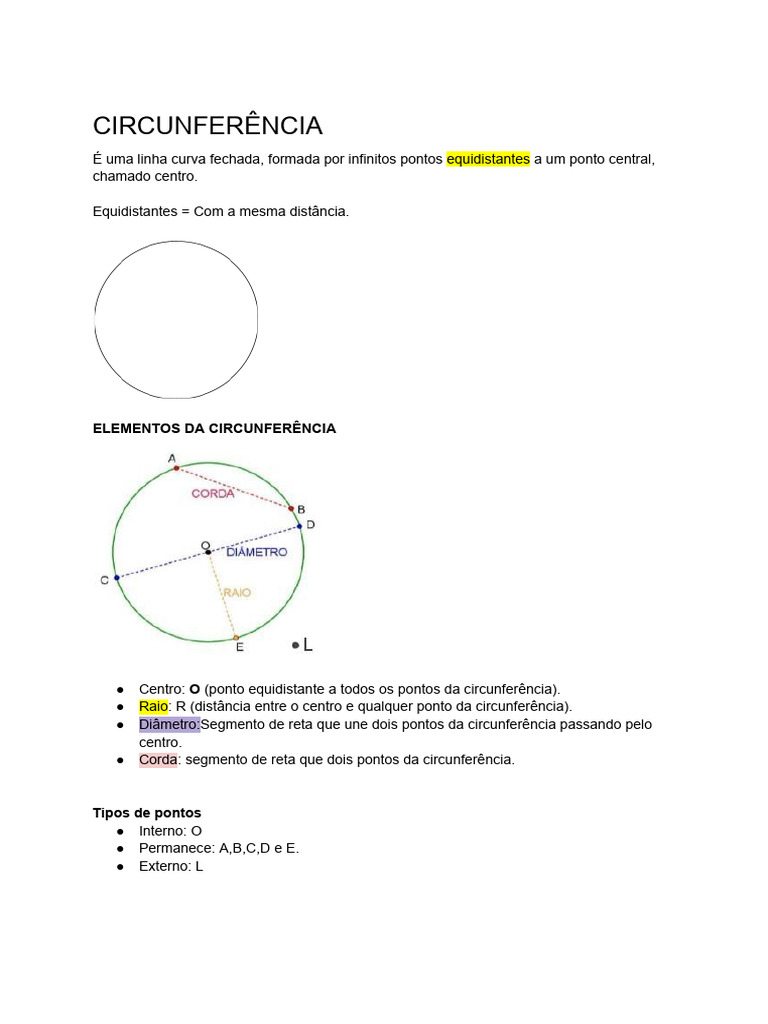 Cálculo de Circunferência e Área | PDF | Círculo | Pi