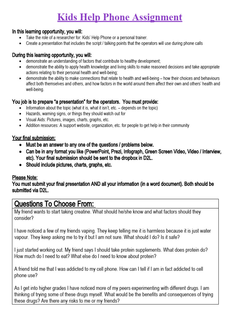 Substance Use Kids Help 2021 | PDF | Adolescence | Well Being