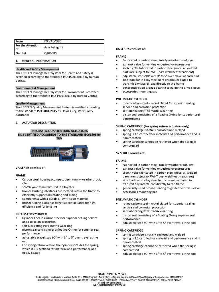 Ledeen Actuator Technical Overview | PDF | Valve | Actuator