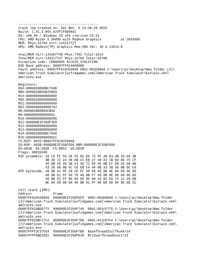 Game Crash | PDF | Computer Architecture | Computing