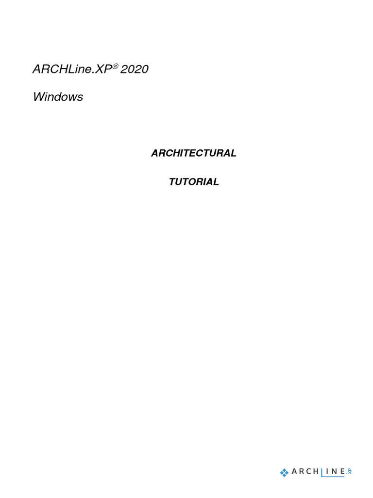 ARCHLINE 2020 Architectural Tutorial | PDF | 3 D Computer Graphics | Door