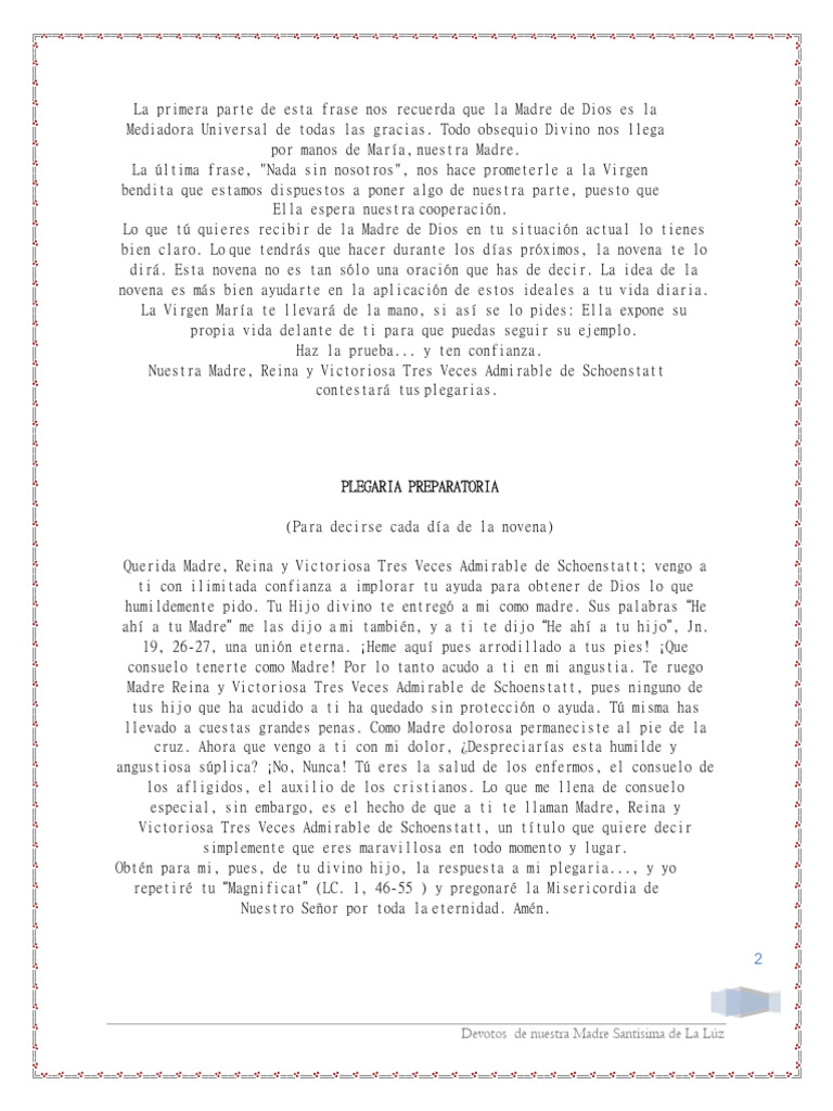 Libro Novena 2 | PDF | María, madre de Jesús | Oración
