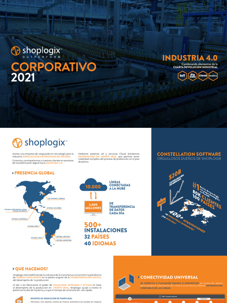 (PMX) VES-Shoplogix - Brochure Corporativo 2021 | PDF | Internet de las ...