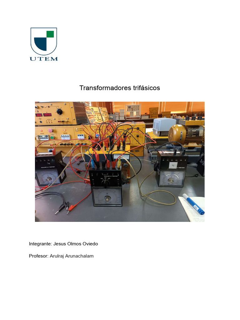 Lab #3 - Trans. Trifásicos Jesus Olmos Oviedo | PDF | Transformador ...