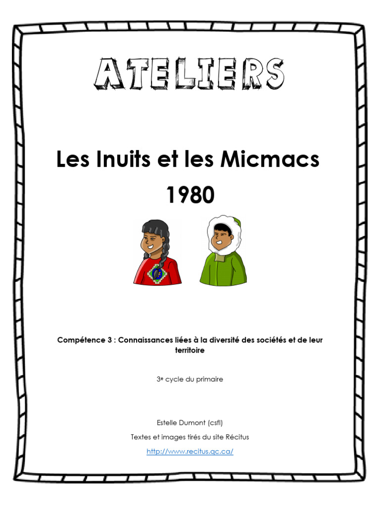 Ateliers sur Micmacs et Inuits en 1980 | PDF | Inuit