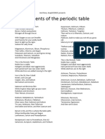 Tom Lehrer's Elements Song Lyrics | PDF | Atoms | Chemical Elements