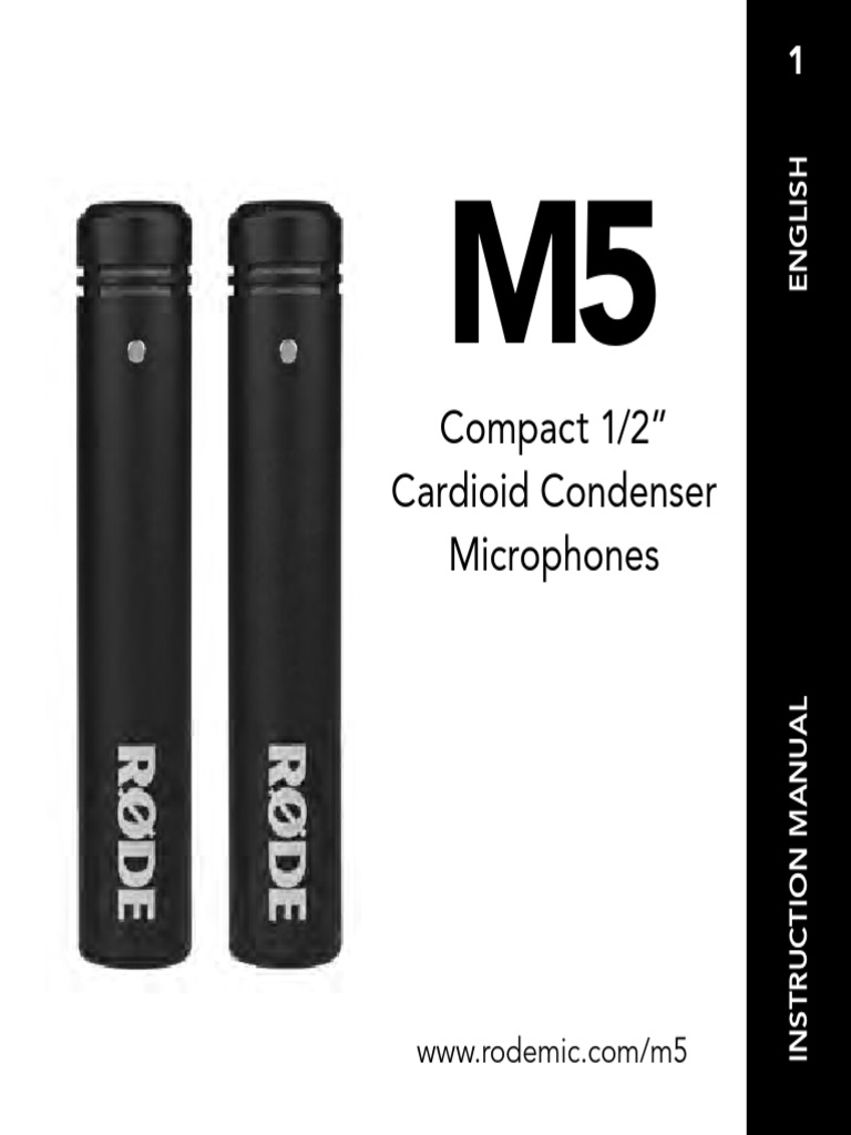 m5 MP Manual | PDF | Microphone | Equalization (Audio)