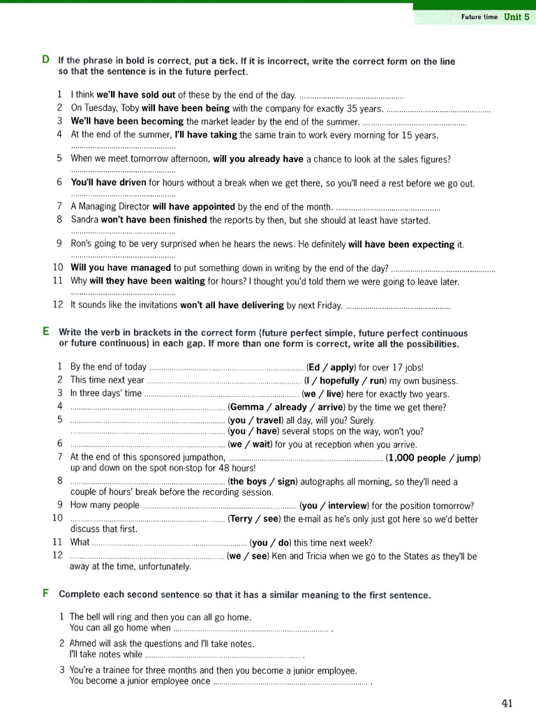 Future Advanced | PDF