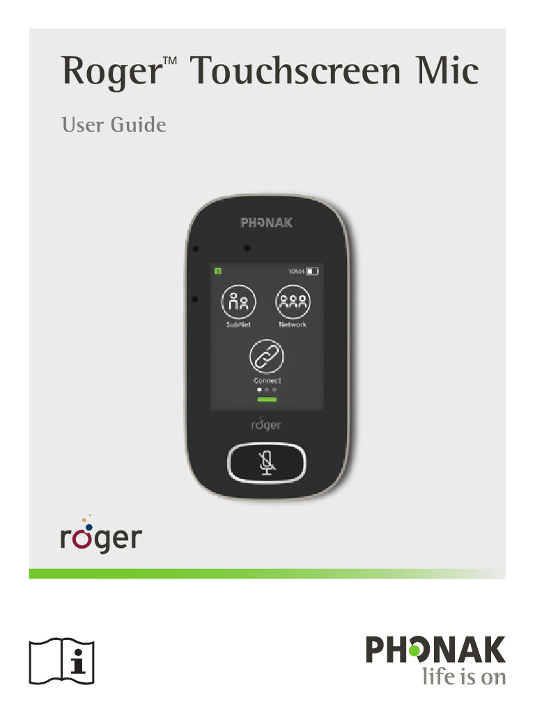 User Guide Roger Touchscreen Mic GB V1 | PDF | Electromagnetic Interference | Microphone