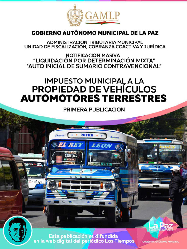 Gamlp Impuestos Vehiculos | PDF | Impuestos | Pagos