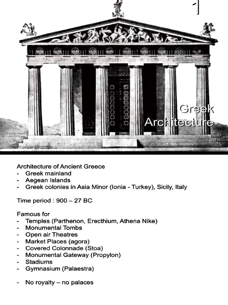 Greek Architecture | PDF