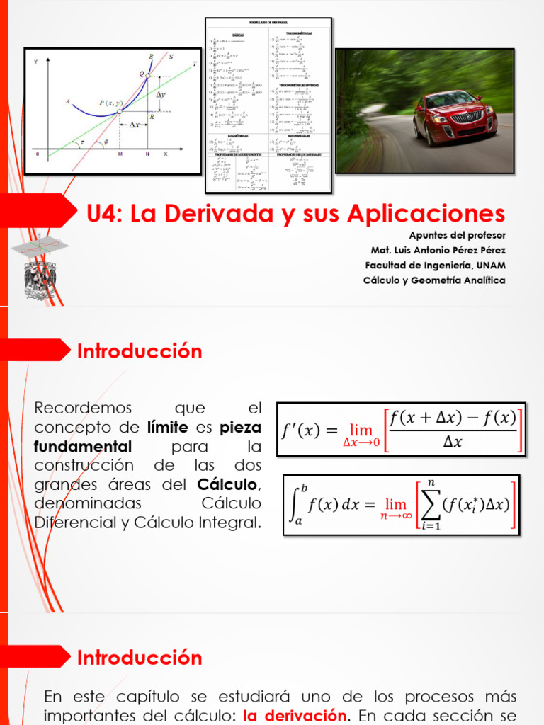 Unidad 4 Derivada | PDF | Derivado | Función (Matemáticas)