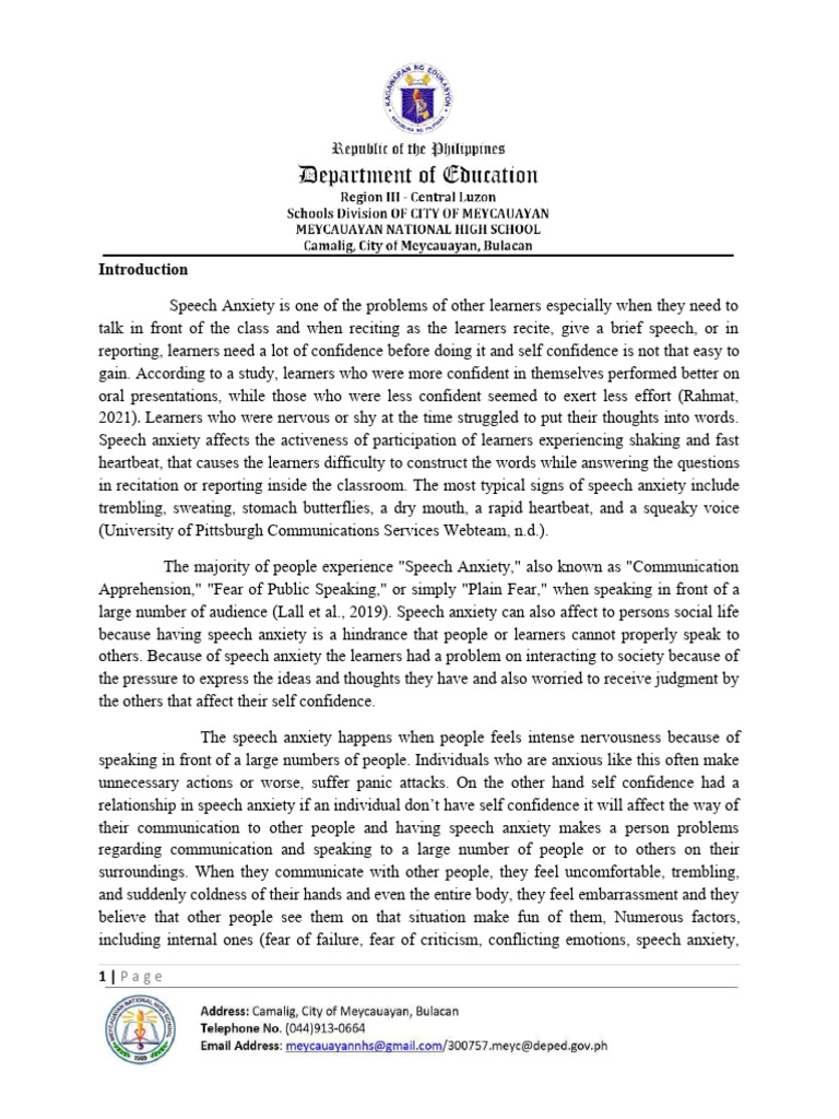 Final Manuscript | Download Free PDF | Anxiety | Learning