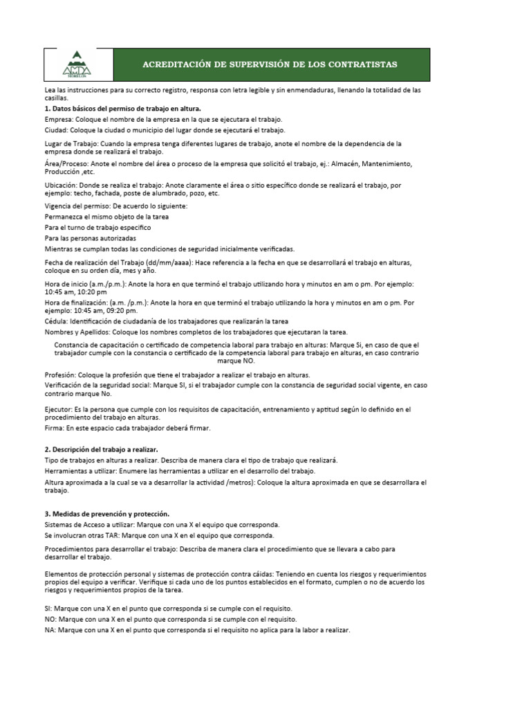 F ACREDITACIÓN DE SUPERVISIÓN DE LOS CONTRATISTAS | PDF | Conector ...