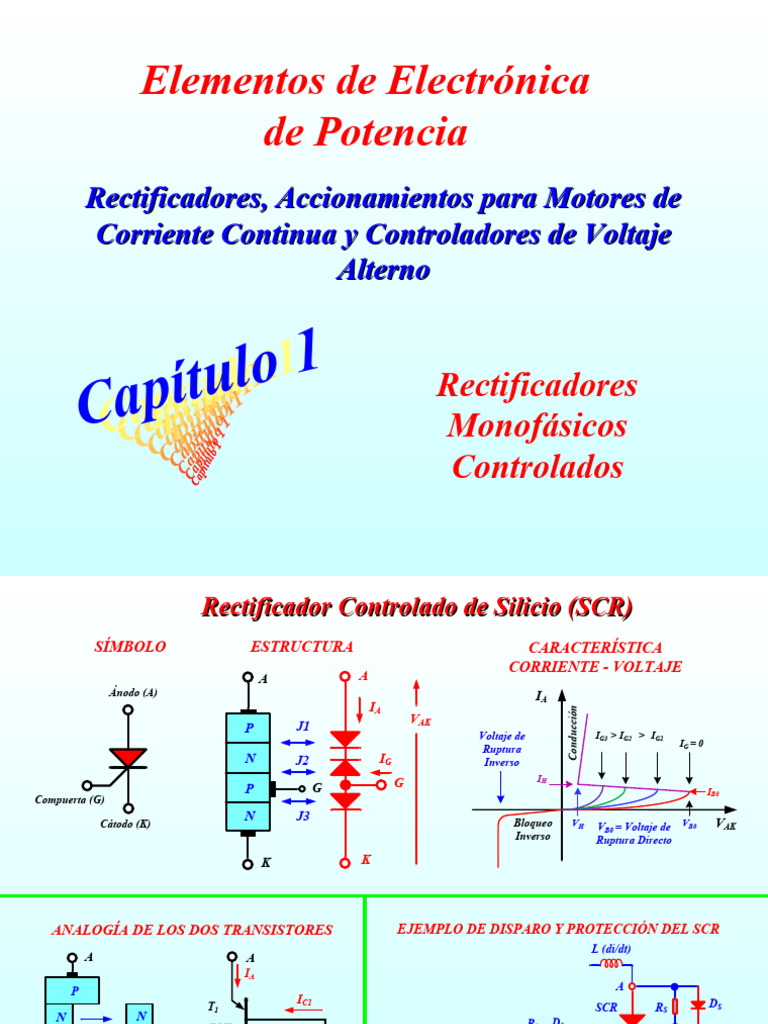 Rectificadores Monofásicos Controlados | PDF | Rectificador | Equipo ...