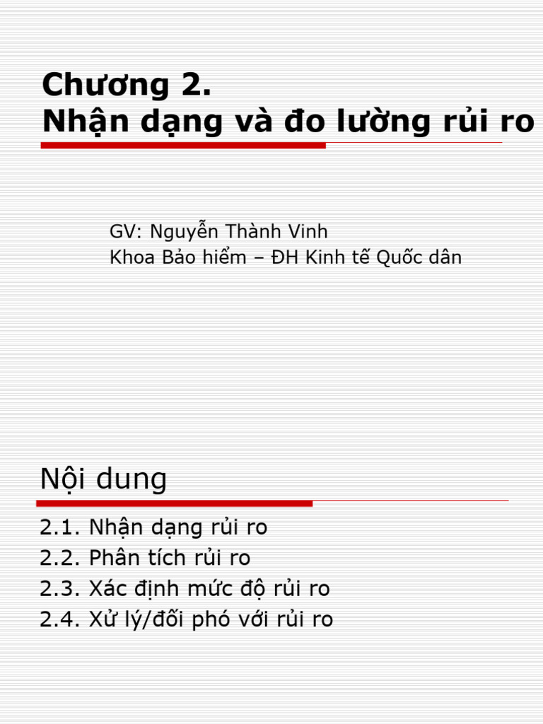 Chương 2 Nhan Dang Va Do Luong Rui | PDF