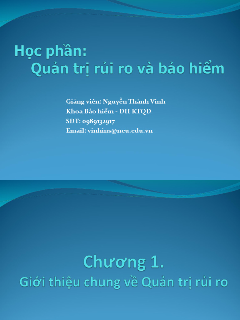 Chương 1 Giới Thiệu Chung Về Qtrr | PDF