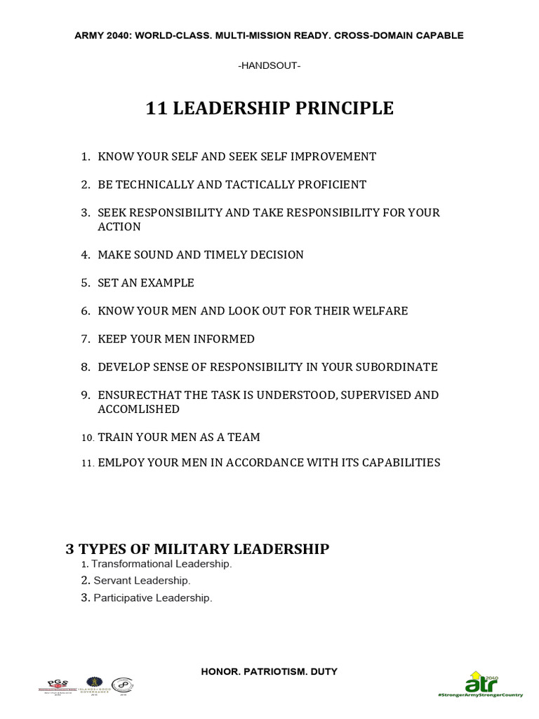 H. 11 Leadership Principle | PDF | Leadership | Behavioural Sciences