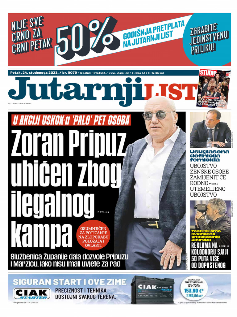 Jutarnji 24. Studenoga | PDF