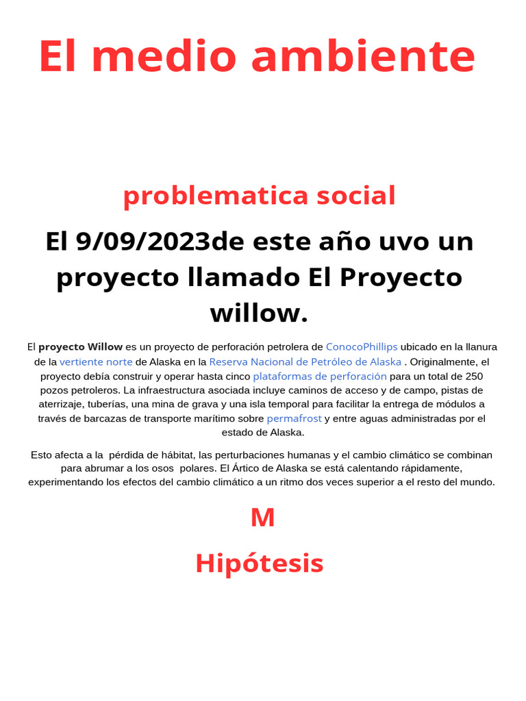 Impacto del Proyecto Willow en Alaska | PDF | Entorno natural | Geografía Física