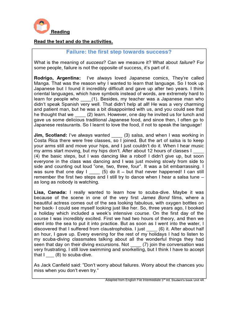 Reading-Failure and Success | PDF