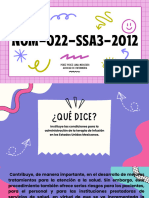 NORMA Oficial Mexicana NOM-022-SSA3-2012, Que Instituye Las Condiciones para La Administración ...