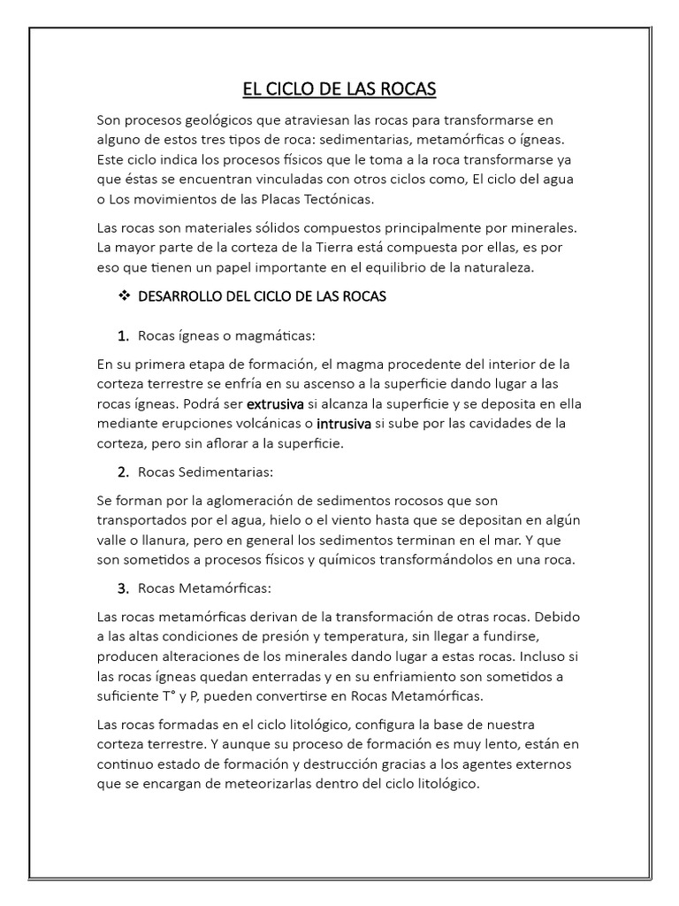 Ciclo de Las Rocas 1 | PDF
