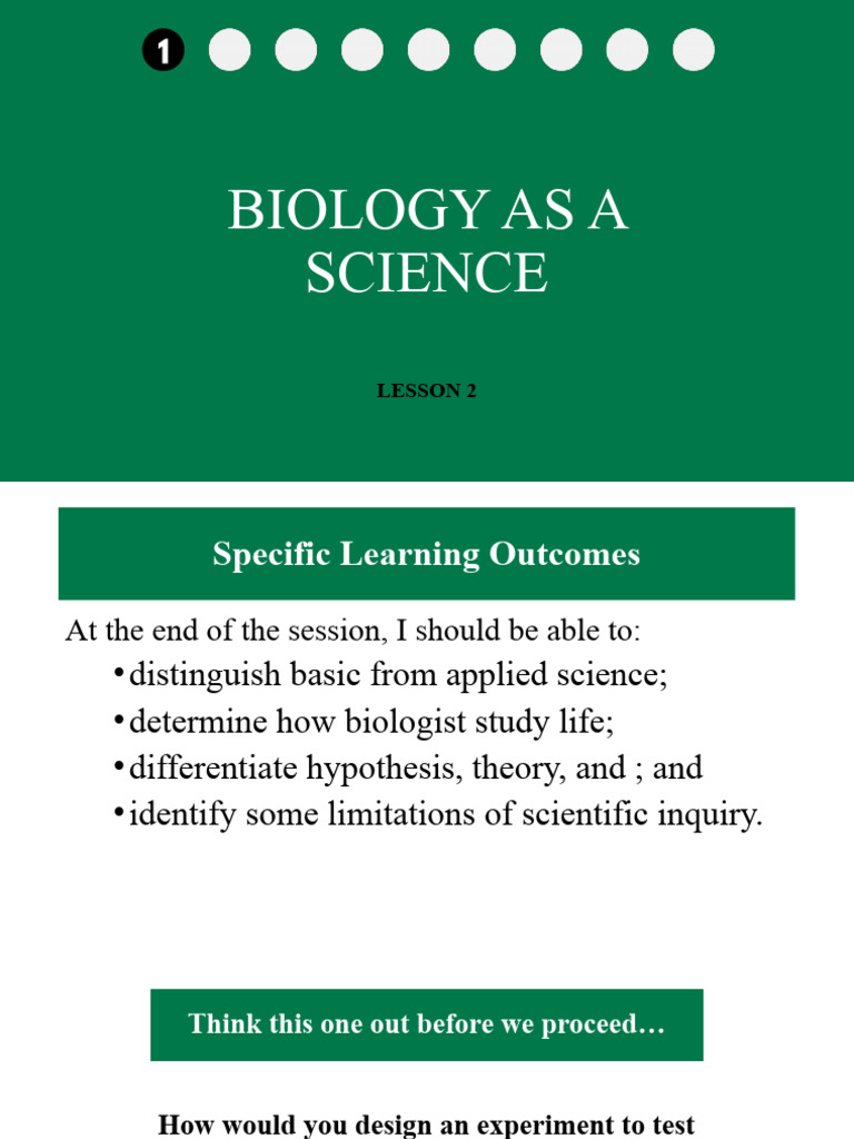 Lesson 2 Scientific Method | PDF | Scientific Method | Experiment