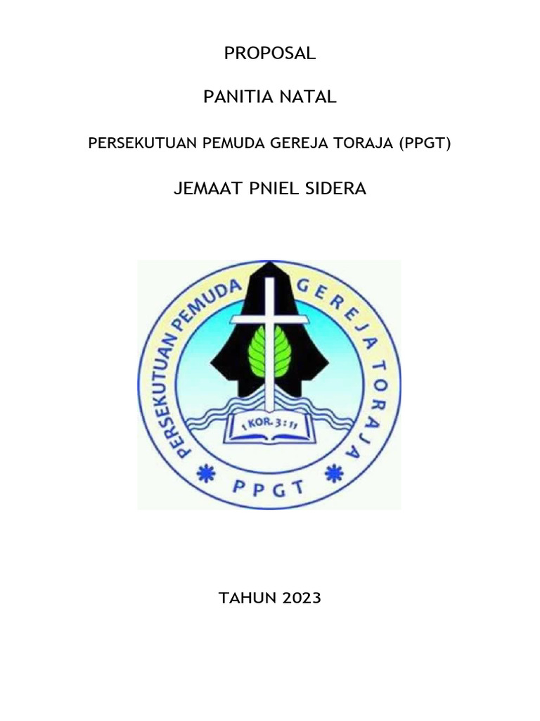 Proposal Permohonan Pencarian Dana NATAL PPGT JPS-1 | PDF