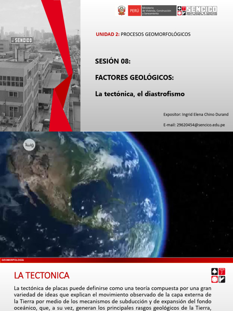 8SESION FACTORES GEOLÓGICOS | PDF | Placas tectónicas | Falla (geología)
