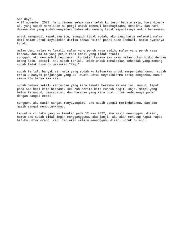 565 Days. | PDF | Pengembangan Diri | Puisi