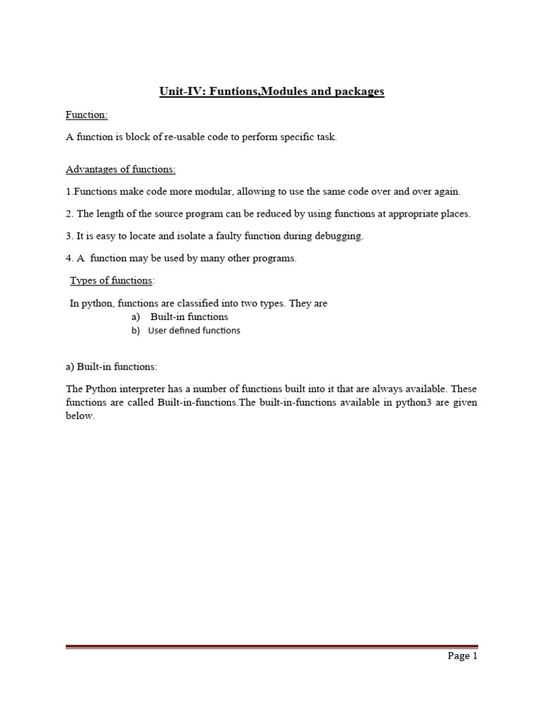 Python Programming Unit-IV | PDF | Parameter (Computer Programming ... Python Programming Unit-IV | PDF | Parameter (Computer Programming ...