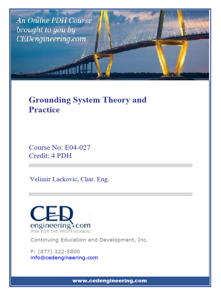 E04-027 - Grounding System Theory and Practice - US | PDF | Transformer ...
