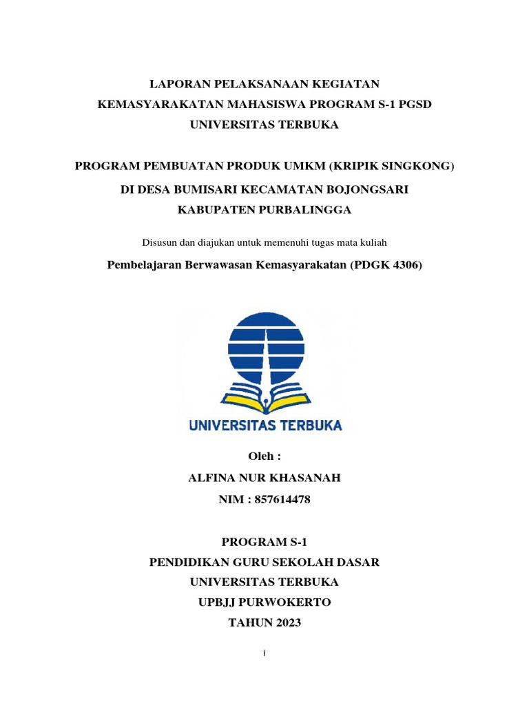 Tugas 3-Pbk-857614478-Alfina Nur Khasanah | PDF | Karier & Perkembangan | Bisnis