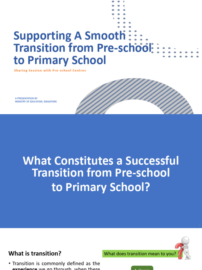 Supporting Transition From Preschool To Primary School | PDF ...