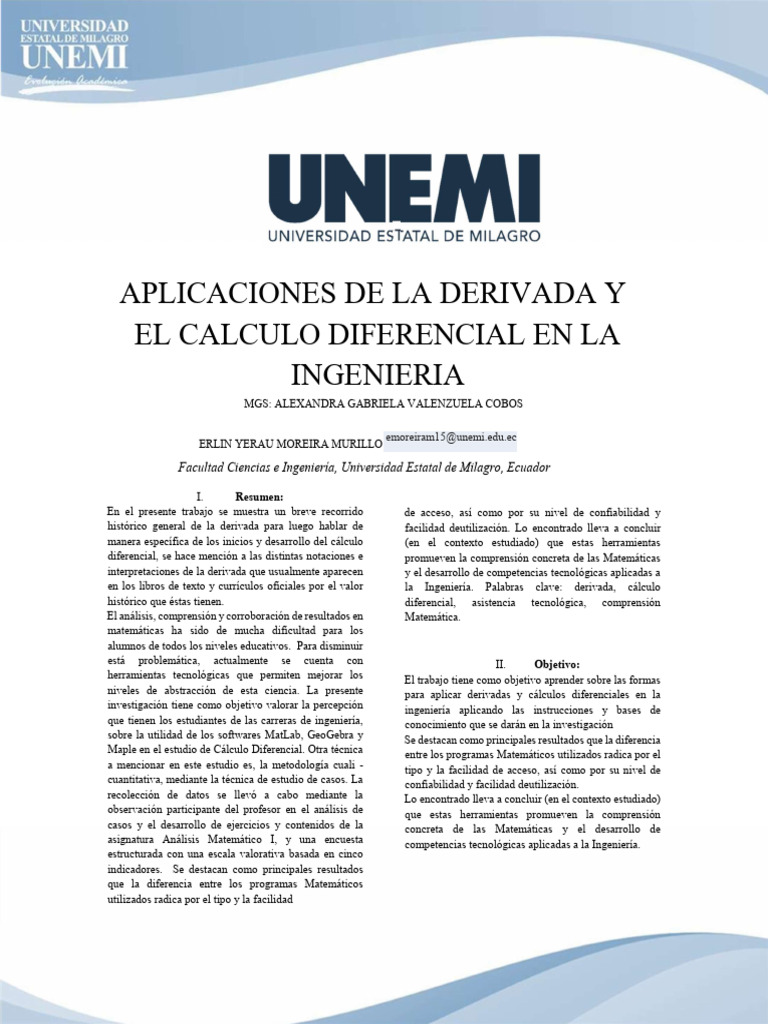 Calculo Aplicaciones de Derivadas y Calculo Diferencial | PDF | Derivado | Matemáticas