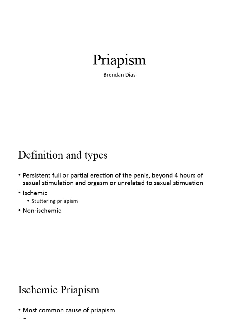 Priapism | PDF | Clinical Medicine | Medical Specialties