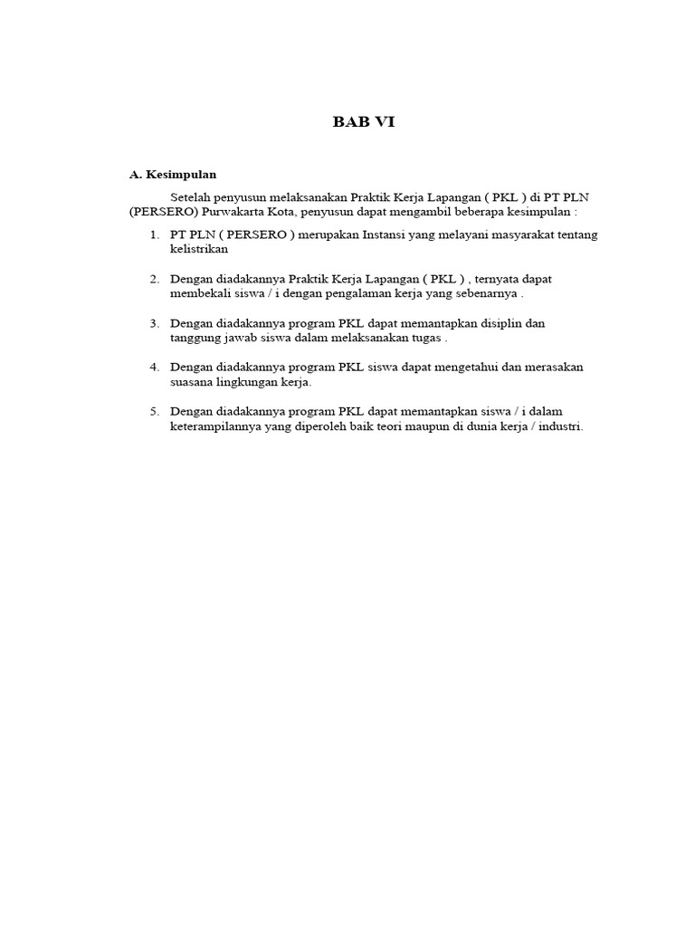 BAB VI Kesimpulan Dan Saran Rudi | PDF | Karier & Perkembangan | Bisnis