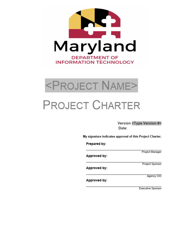 Project Charter | PDF | Project Management | Information Technology