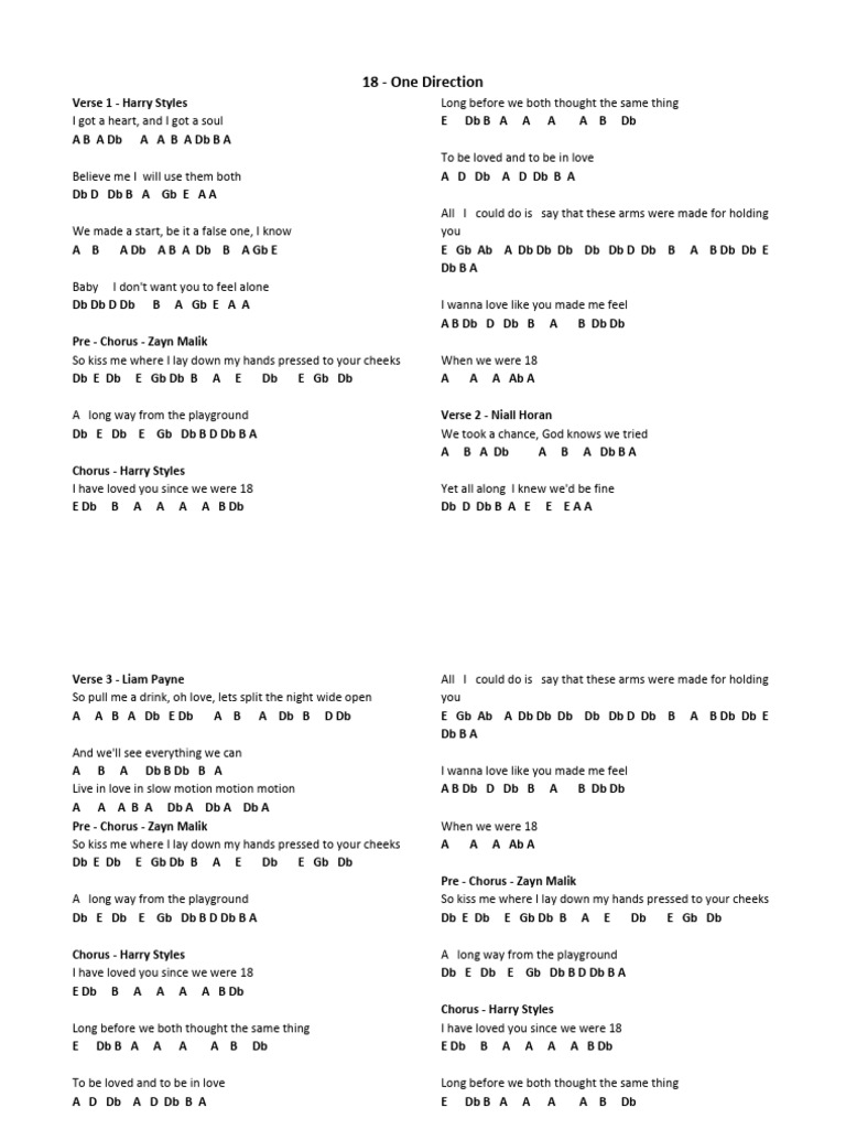 18 - One Direction | Download Free PDF | One Direction