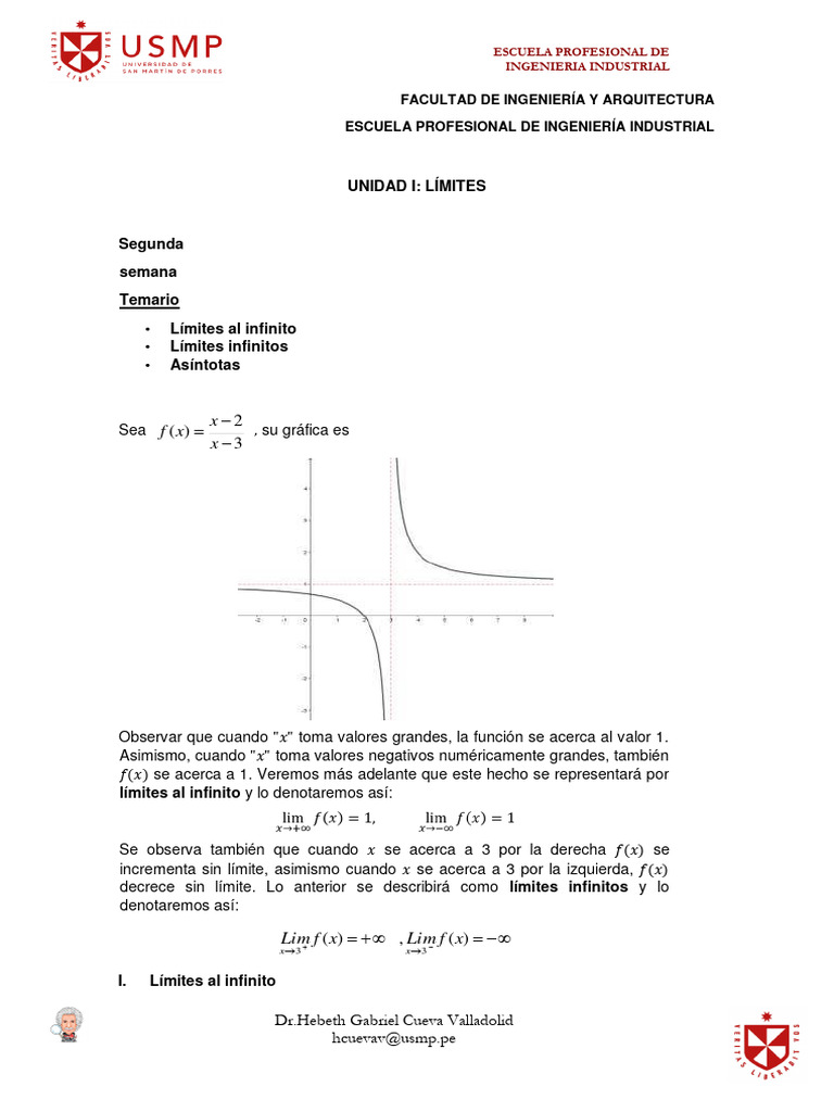 Material Complementario Semana 2 | PDF | Asíntota | Geometría algebraica