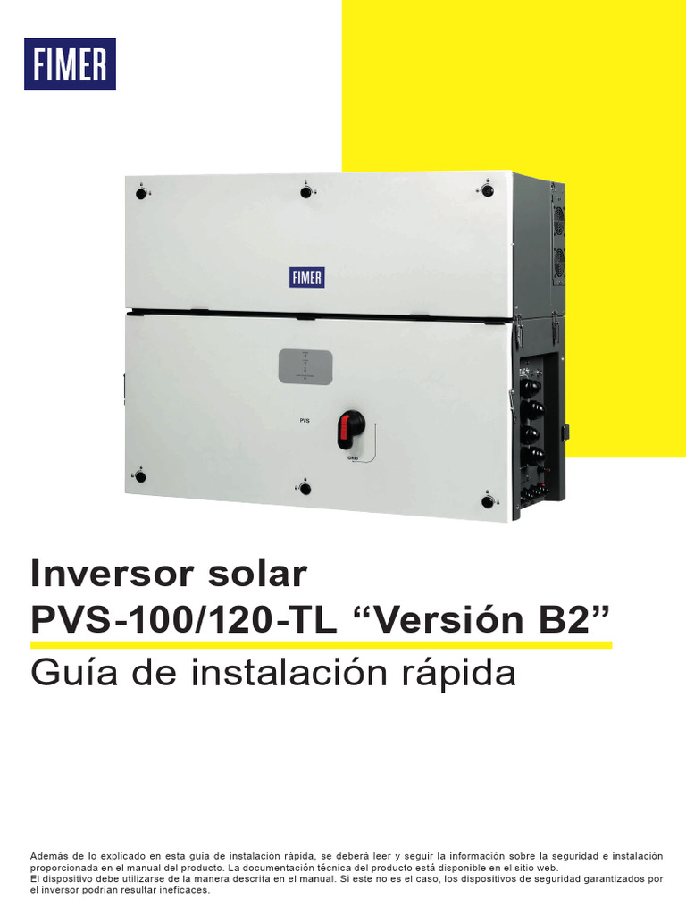 Guía Rápida Instalación Inversor | PDF | Corriente continua | Inversor ...