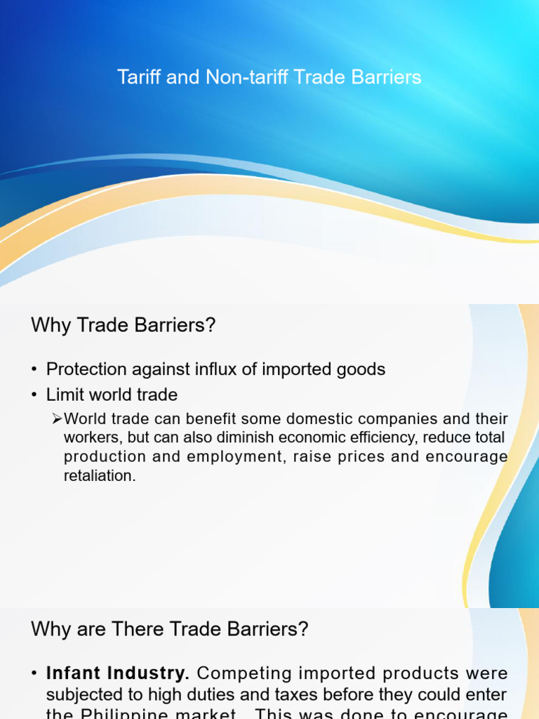 Tariff and Non Tariff Trade Barriers PDF | Download Free PDF | Tariff ...