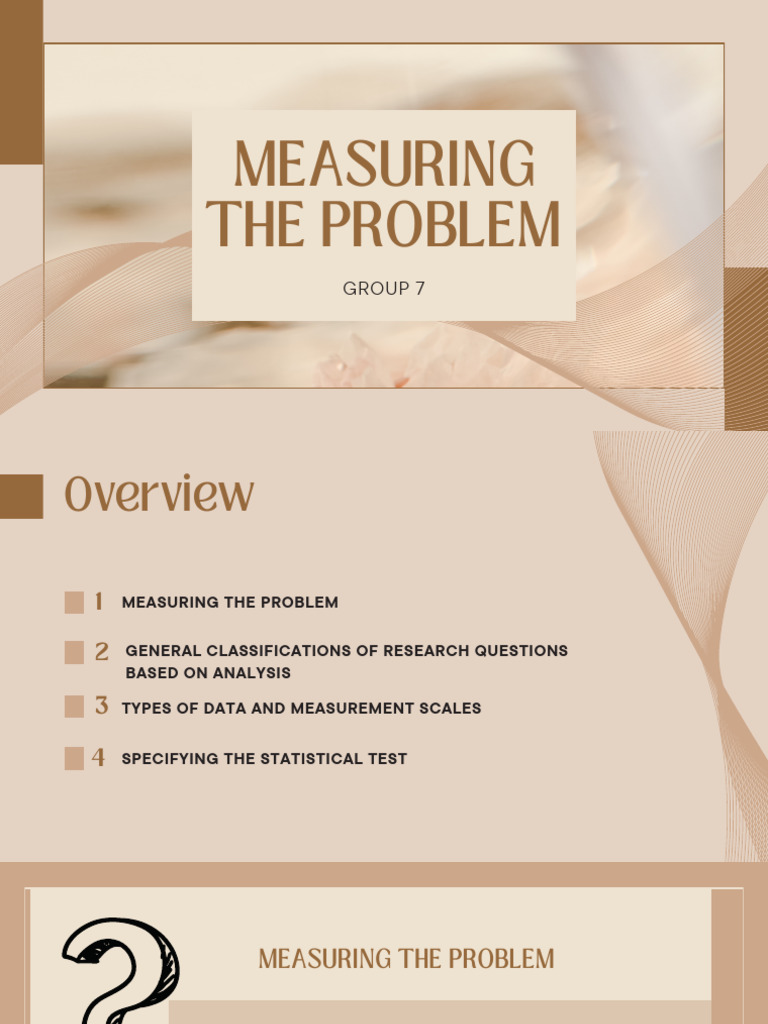 Measuring The Problem | PDF | Statistics | Level Of Measurement
