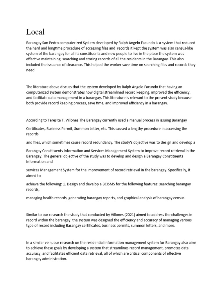 Local | Download Free PDF | Information | Data