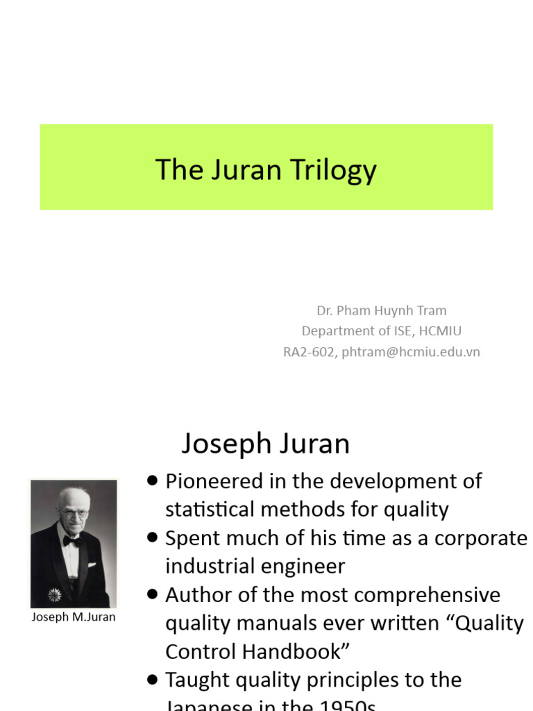 3 Juran Trilogy 2022 S | PDF | Quality Management | Market Segmentation