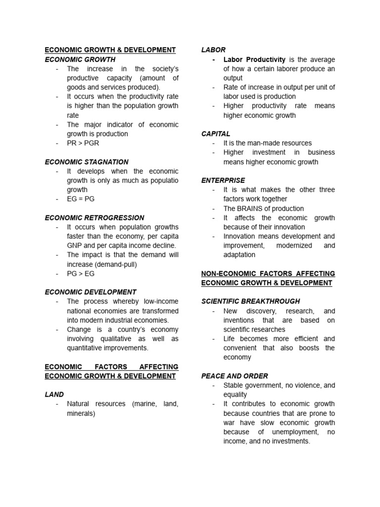 SOCIAL STUDIES Notes | PDF | Economic Growth | Agriculture