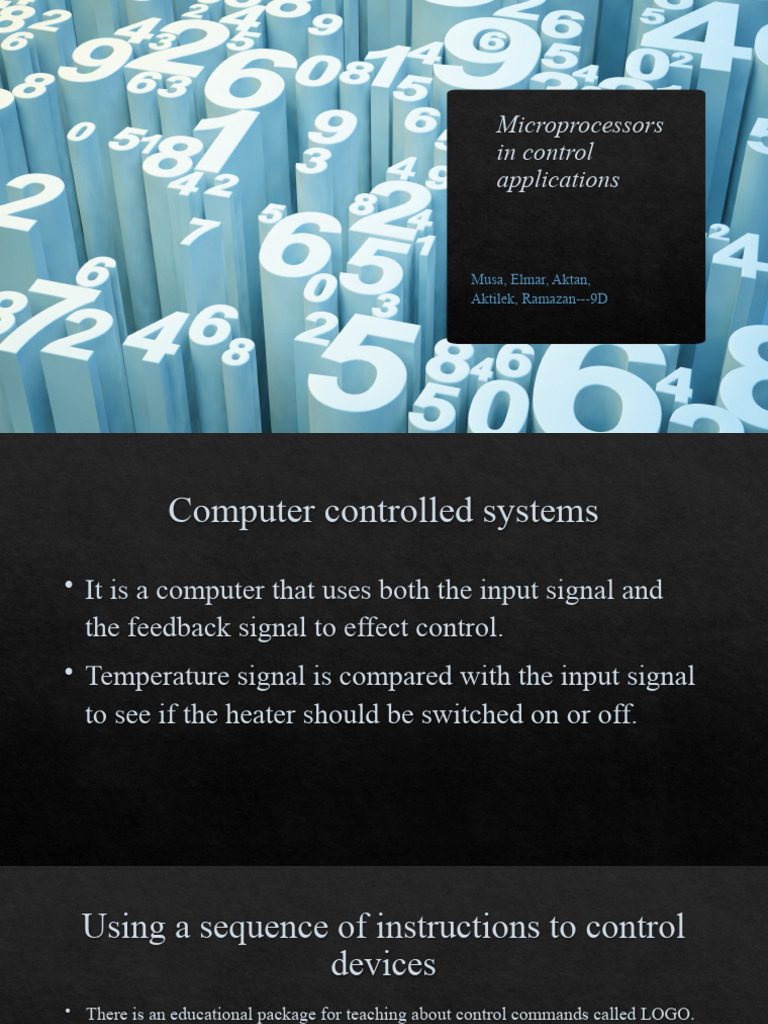 Microprocessors in Control Applications Musa Elmar Aktan Ramazan Aktiler | PDF | Computers ...